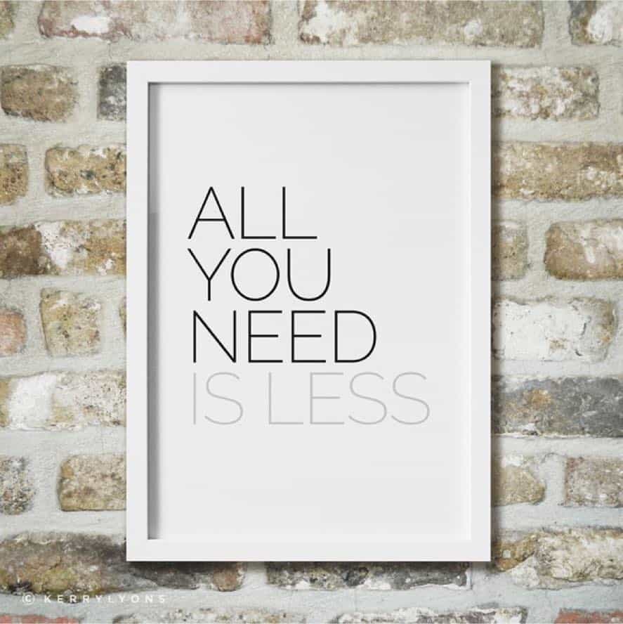 Why Less Leads To More